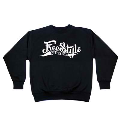Freestyle Session Black Crewneck